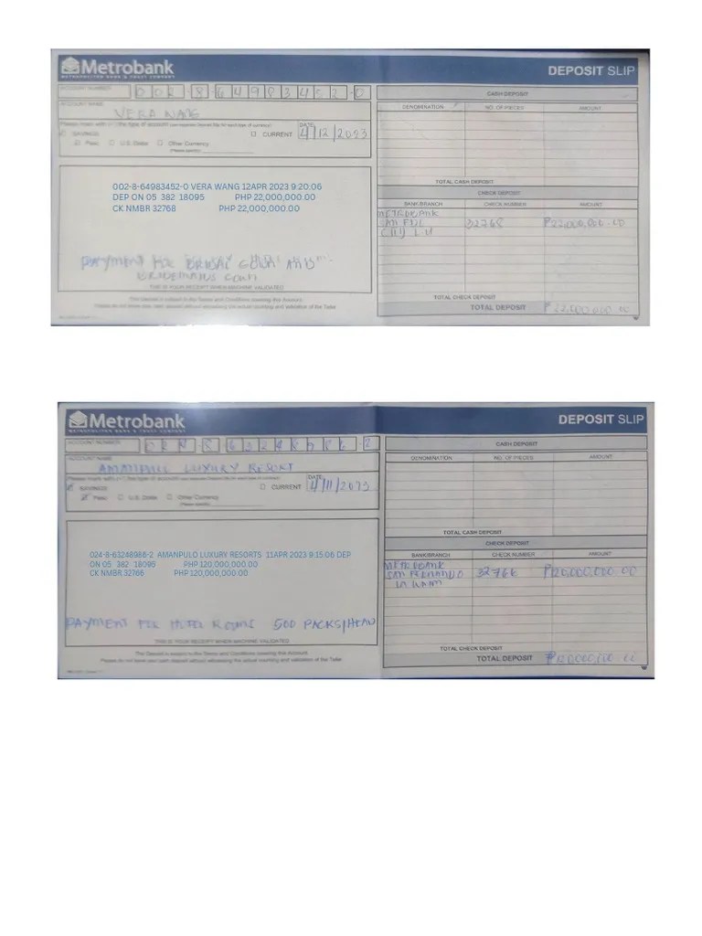 Deposit Slip PDF | PDF