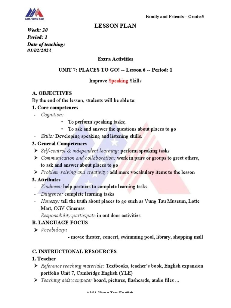 Lesson Plan Grade 5 | PDF | Teachers | Learning