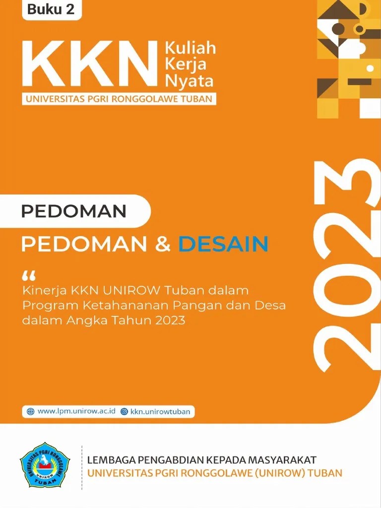 3 Pedoman Desain Program Kerja KKN Tematik UNIROW Tuban Tahun 2023 | PDF