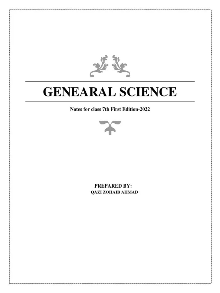 Genral Science Notes For Grade Seventh | Download Free PDF | Ion ...