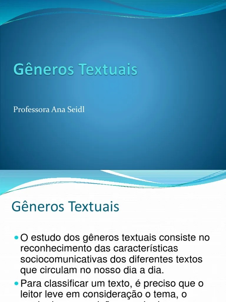 Generos Textuais | PDF