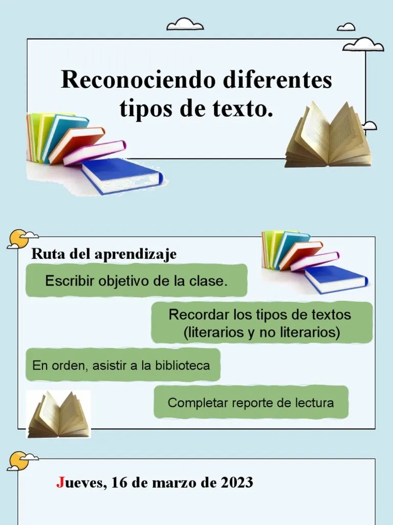 Reconociendo Diferentes Tipos De Texto - 16 | PDF