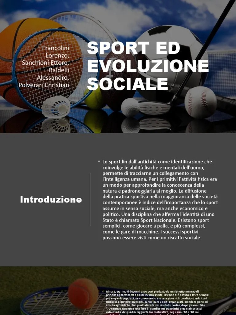 Sport Ed Evoluzione Sociale | PDF