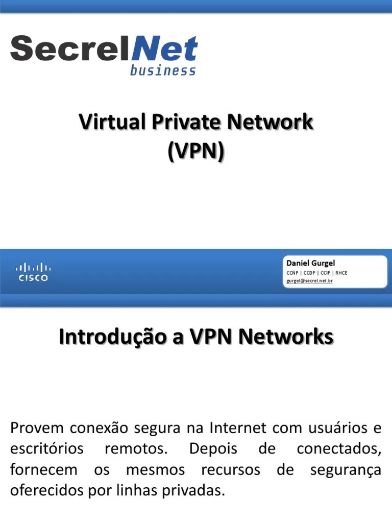 Virtual Private Network (VPN) | PDF