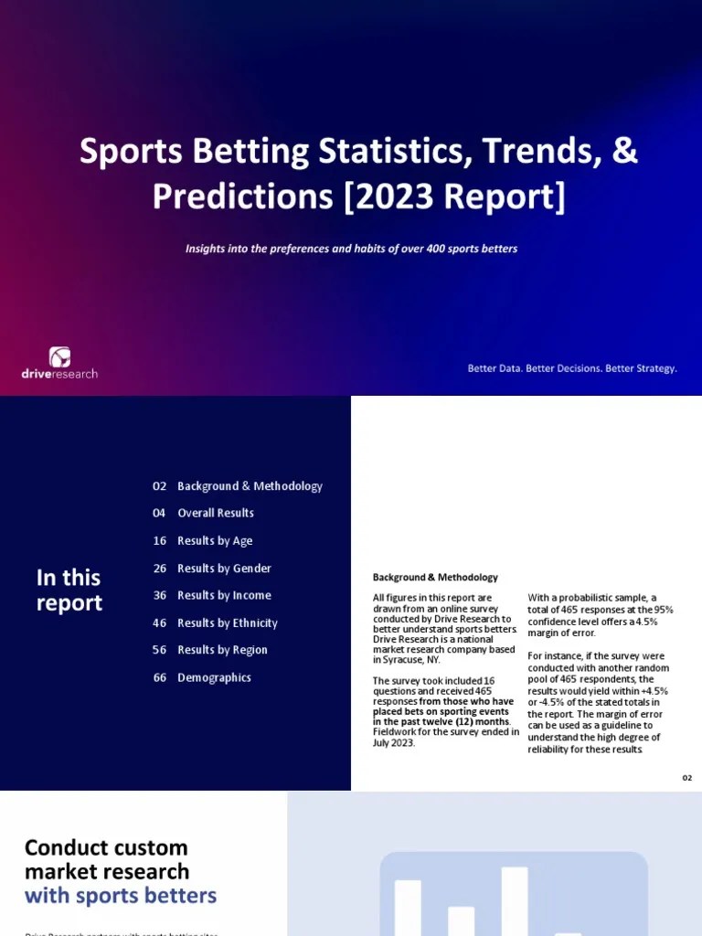 Sports Betting Survey 2023 | PDF | Survey Methodology | Gambling