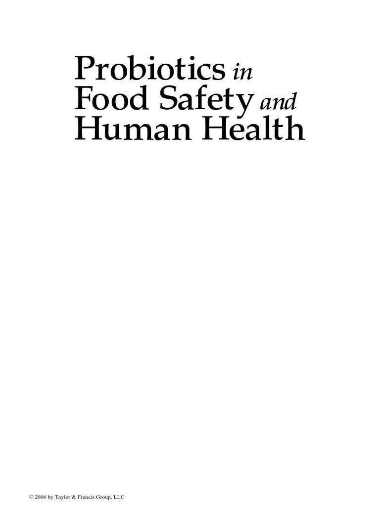 Probiotics In Food Safety And Human Health | PDF | Probiotic | Microbiology