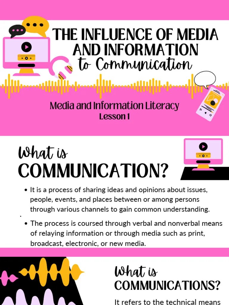 MIL Lesson 1 | Download Free PDF | Mass Media | Communication