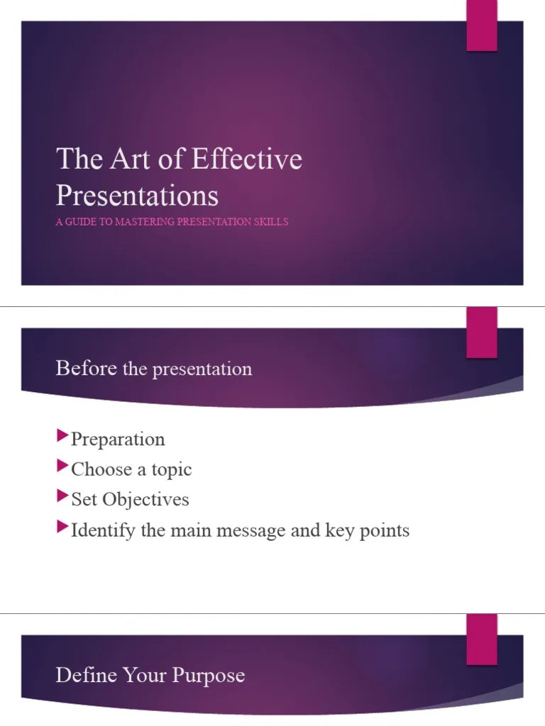 An Introduction To Presentation Skills | PDF | Body Language ...