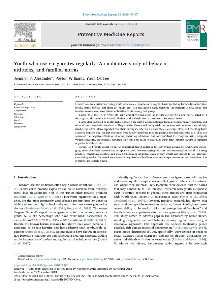 A Qualitative Study On Behavior | PDF | Electronic Cigarette | Smoking