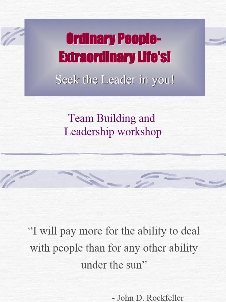Team Building Leadership Skills | PDF | Id | Psychology