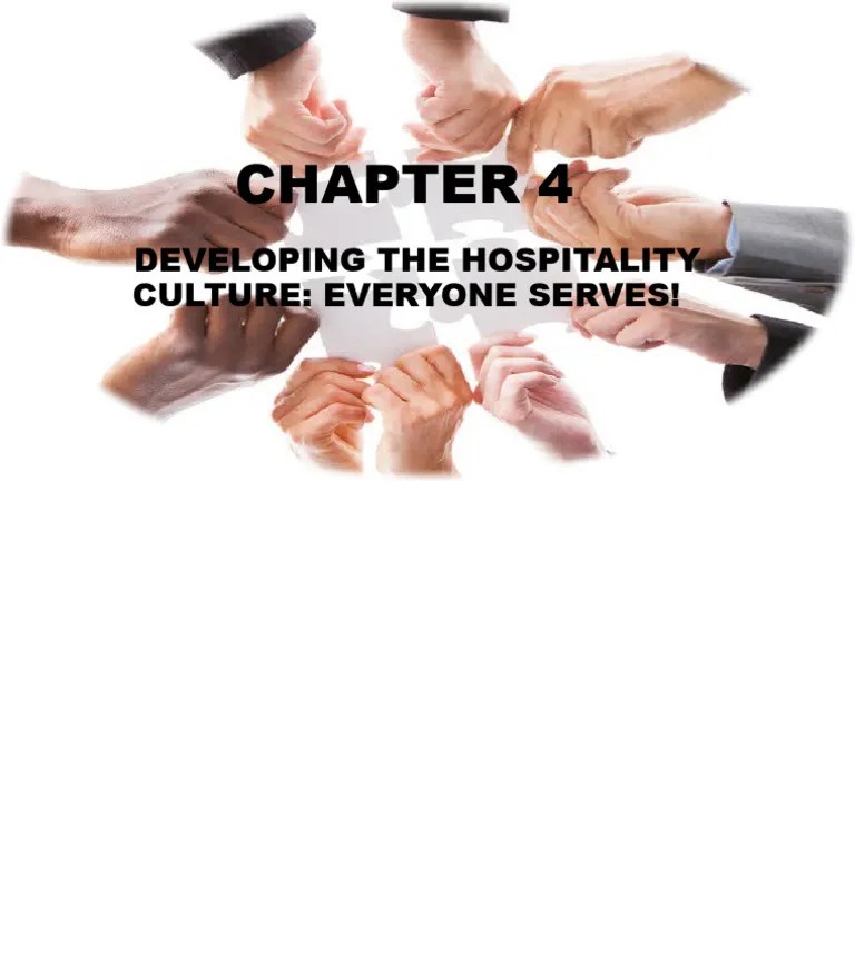 CH012 - Chapter 4 Developing The Hospitality Culture Everyone Serves | PDF
