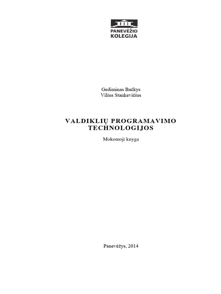 Valdikliu Programavimo Technologijos | PDF