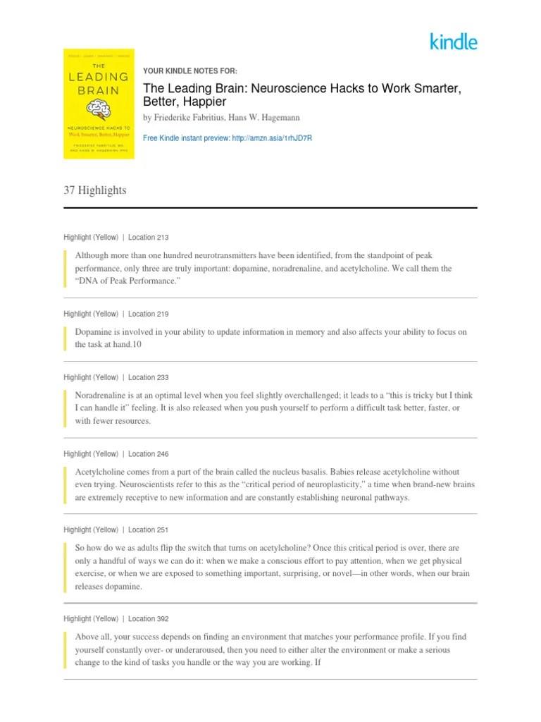 The Leading Brain Neuroscience Hacks To Work Smarter Better Happier ...