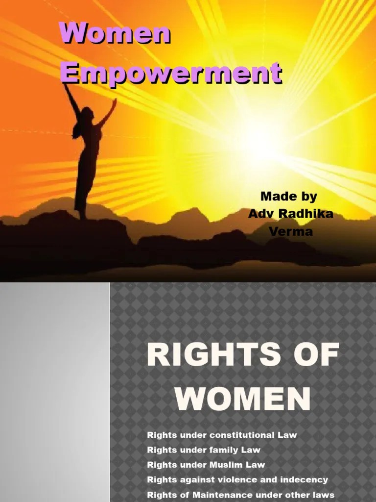 Presentation PPT On Women Empowerment 1453179777 142544 | PDF