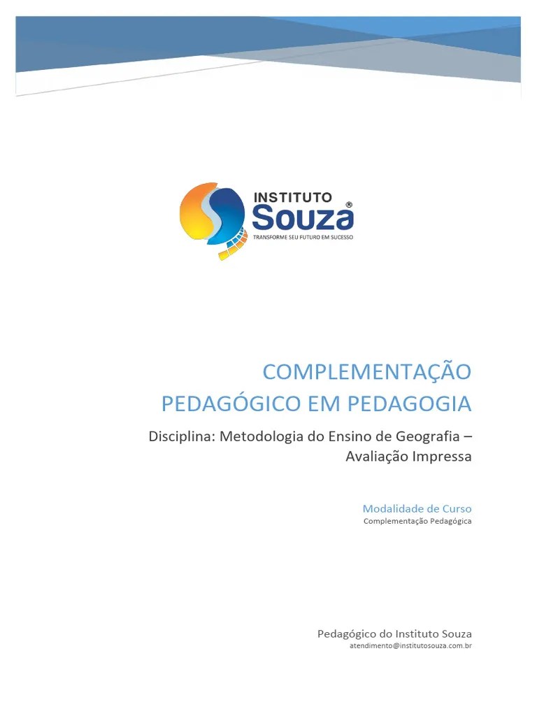 Metodologia Do Ensino De Geografia | PDF | Geografia | Pedagogia