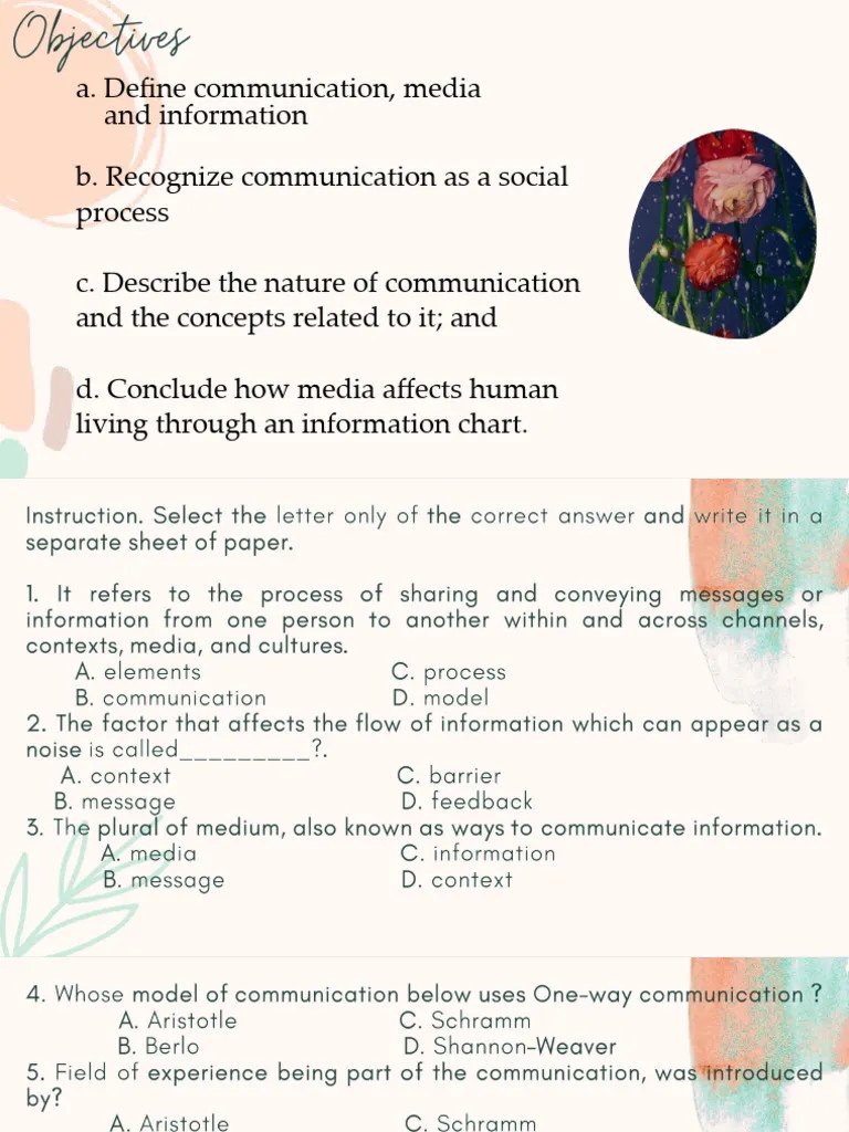 MIL Lesson 1 | PDF | Media (Communication) | Communication