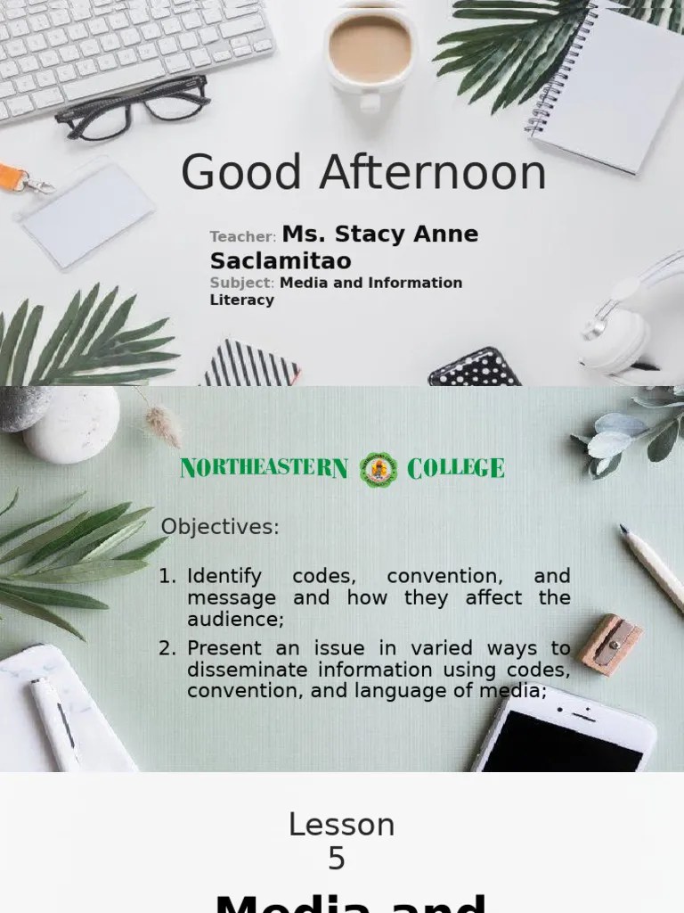 Lesson 6 Media And Information Languages | PDF