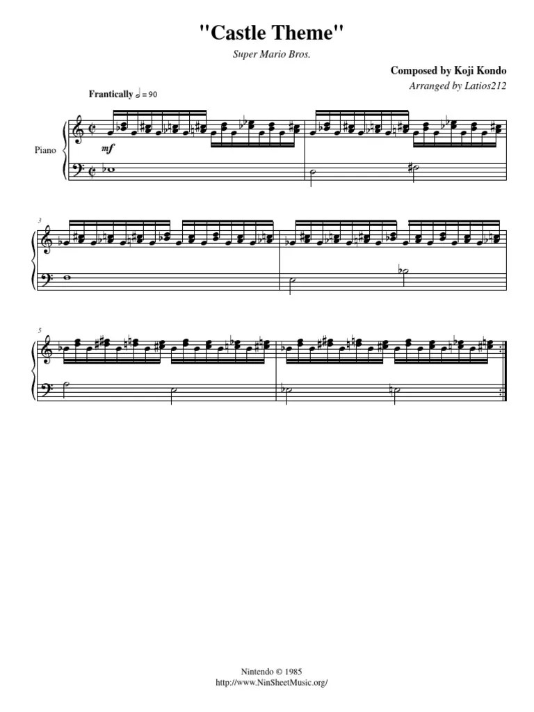 Super Mario Bros - Castle Theme | PDF
