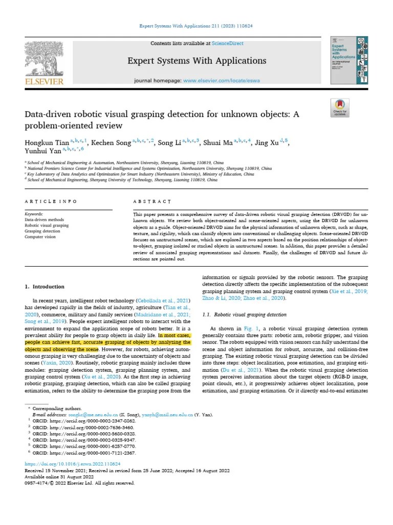 Data-driven Robotic Visual Grasping Detection For Unknown Objects - A ...