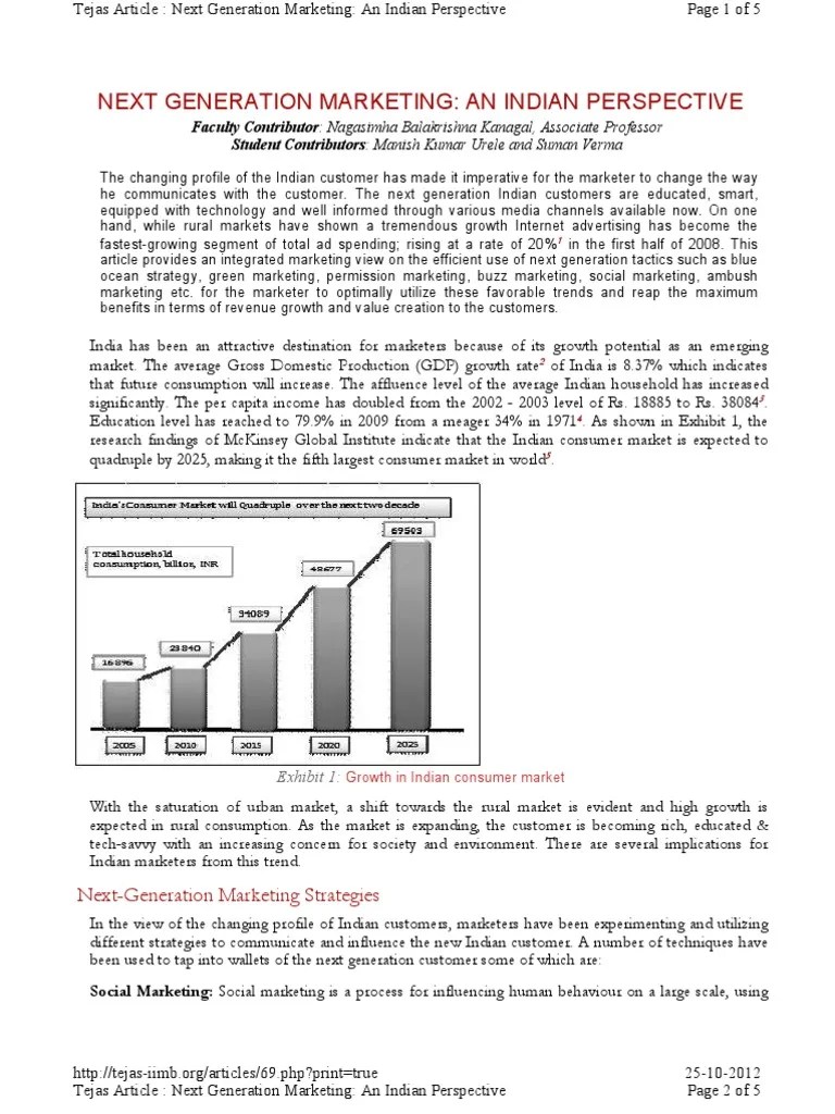 New Marketing Concept For India | PDF | Marketing | Advertising