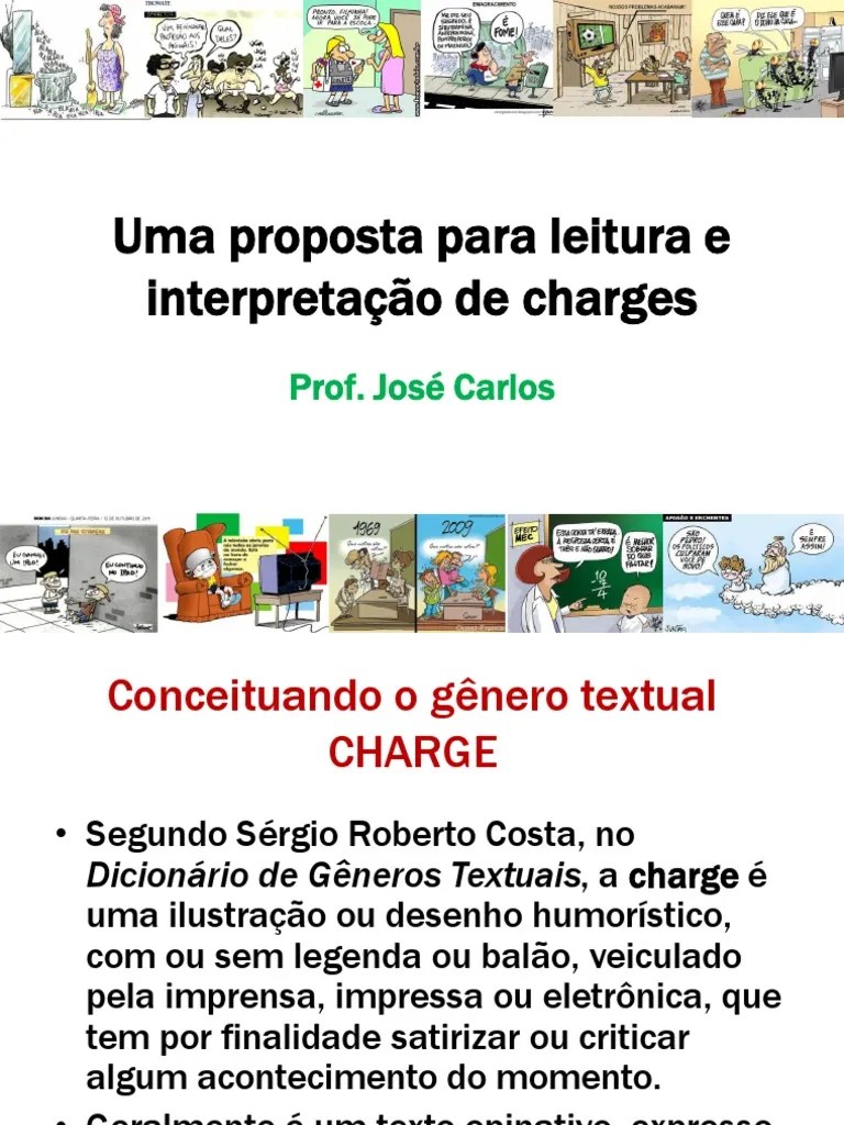 Leitura E Interpretação De Charge | PDF | Interpretação Linguística ...
