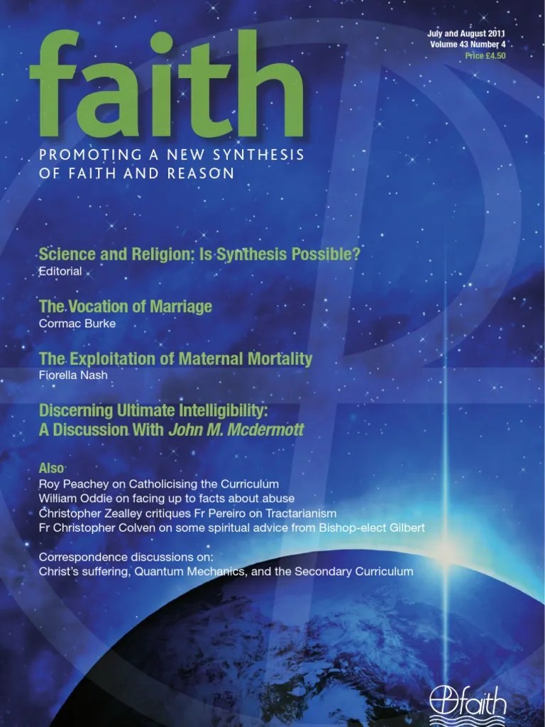 Faith Magazine (Catholic Journal) | Relationship Between Religion And ...