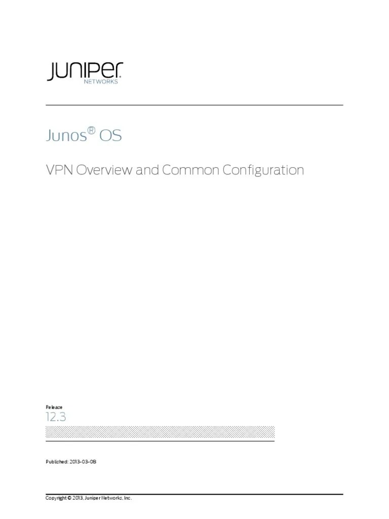 Config Guide Vpns Overview | PDF | Virtual Private Network ...
