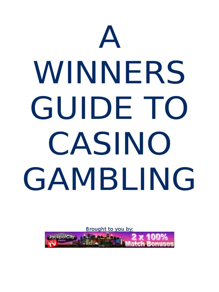 A Winners Guide To Casino | PDF | Gaming Devices | Risk