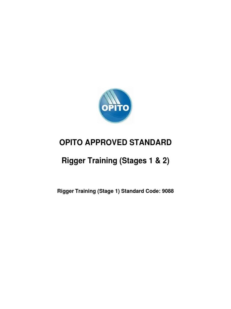 Rigger Training Stages 1 And 2 | PDF | Personal Protective Equipment ...