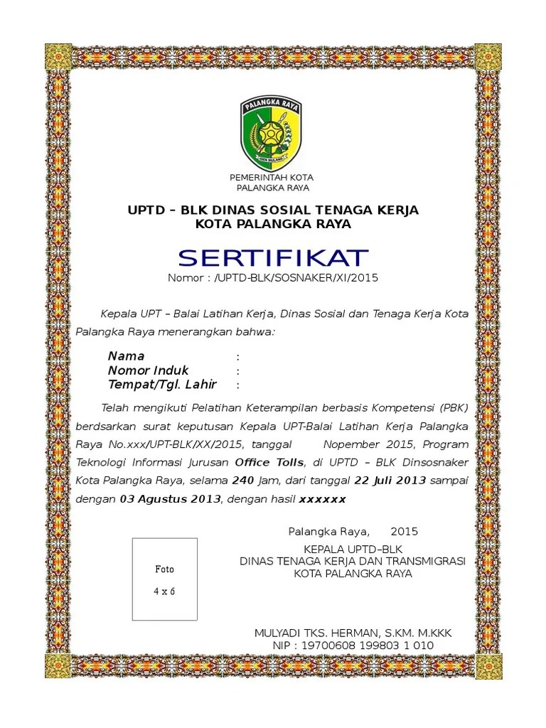 Bingkai Sertifikat | PDF