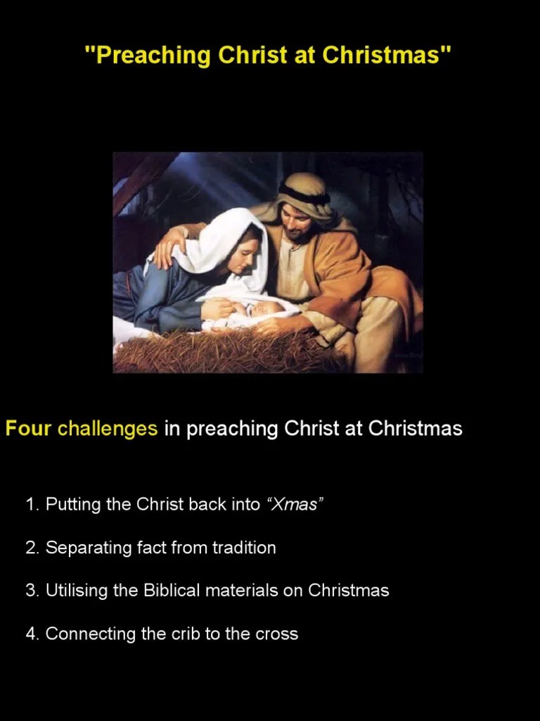 Preaching Christ At Christmas PowerPoint 1 | PDF | Nativity Of Jesus ...