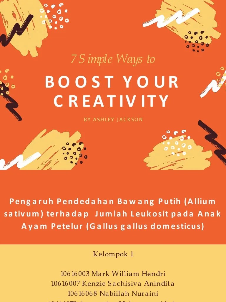 7 S Imple Ways To: Boostyour Creativity | PDF