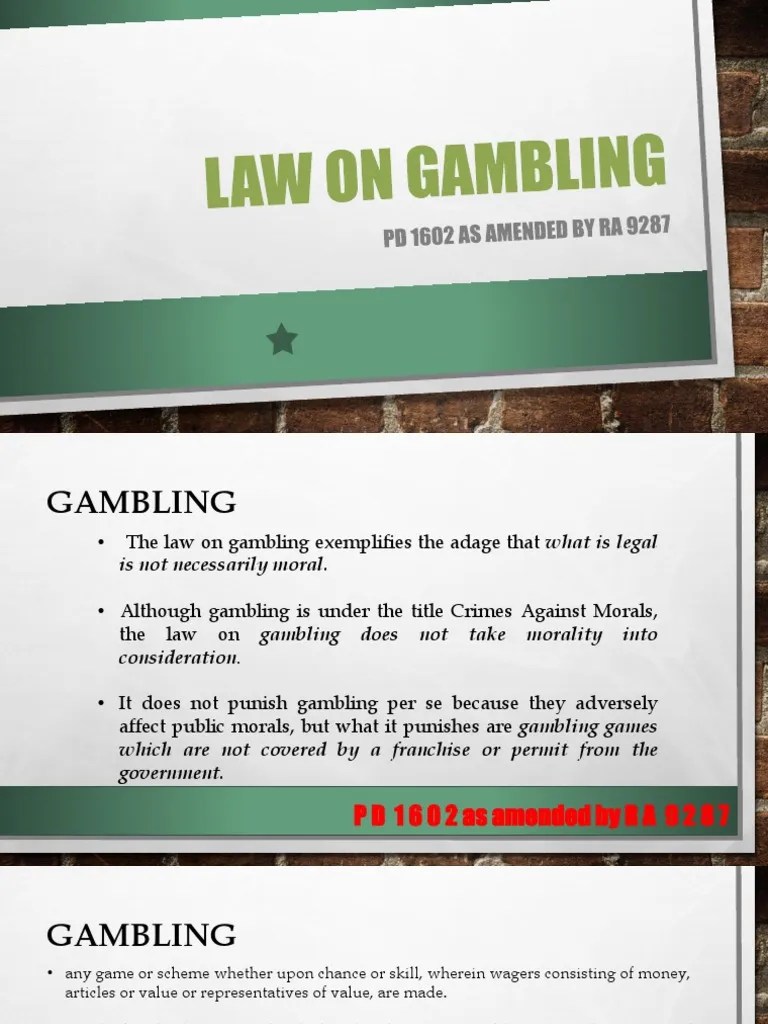 Report On Gambling | PDF | Gambling | Crime & Violence
