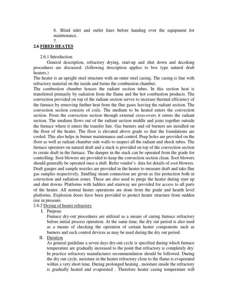 2.6 Fired Heates | PDF | Furnace | Chimney
