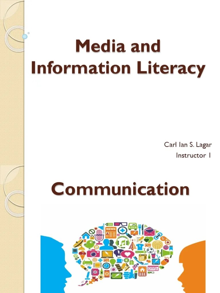 Media And Information Literacy | PDF | Interpersonal Communication ...