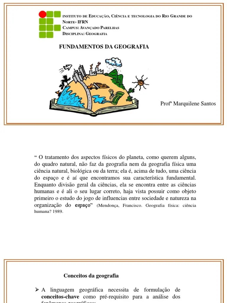 Fundamentos Da Geografia: Conceitos Fundamentais E Suas Aplicações ...