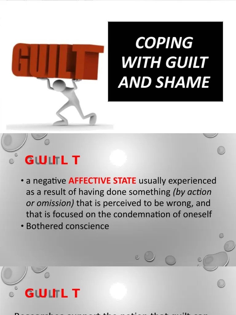 Coping With Guilt And Shame | PDF | Shame | Guilt (Emotion)