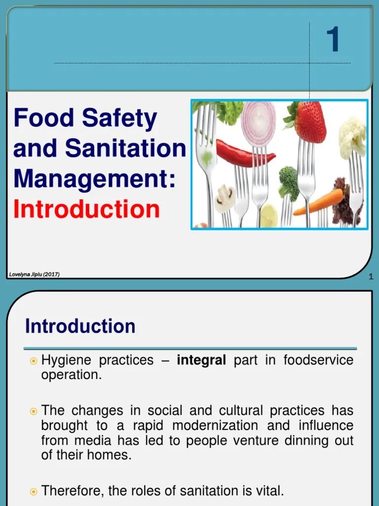1 Food Safety - Introduction PDF | PDF | Foodborne Illness | Food Safety