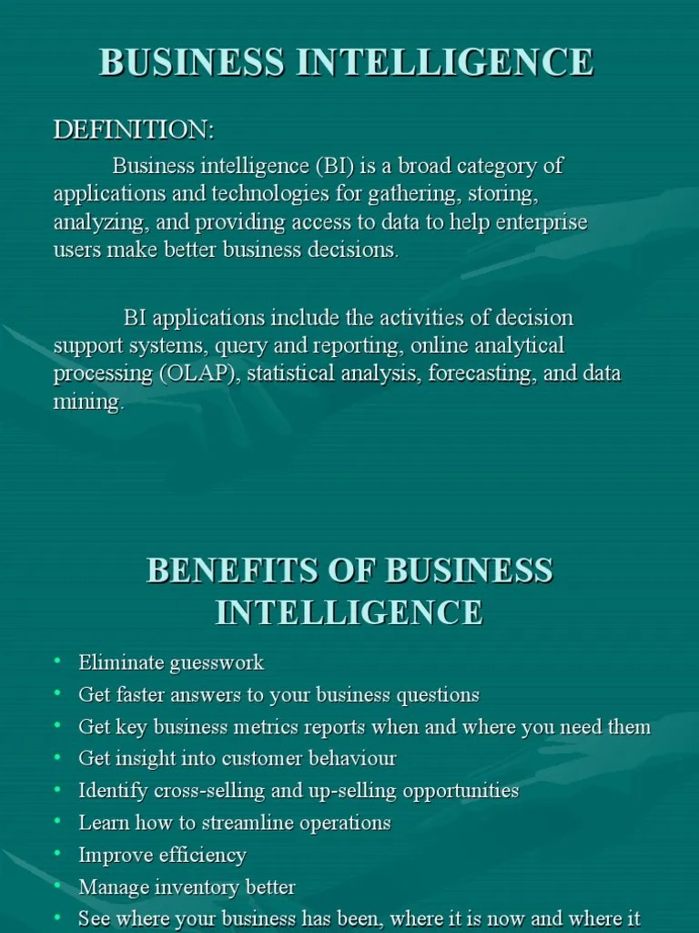 Business Intelligence | PDF | Business Intelligence | Information Retrieval