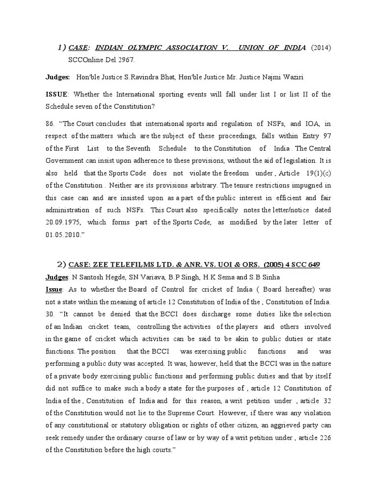 Analysis Of Key Cases Pertaining To The Jurisdiction Of Courts Over ...
