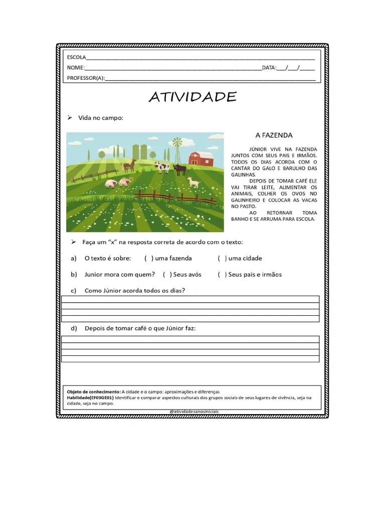 Atividade Geografia | PDF