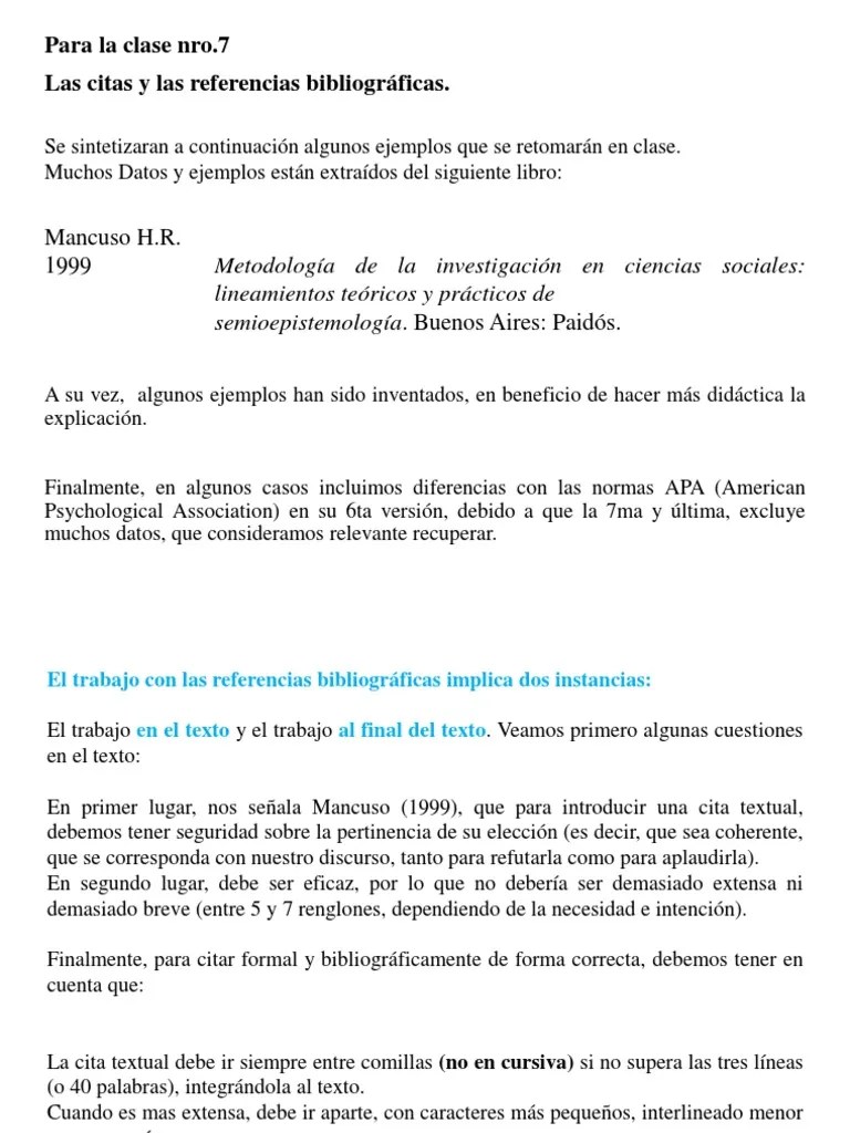 Citas Y Referencias | PDF | Bibliografía | Publicación