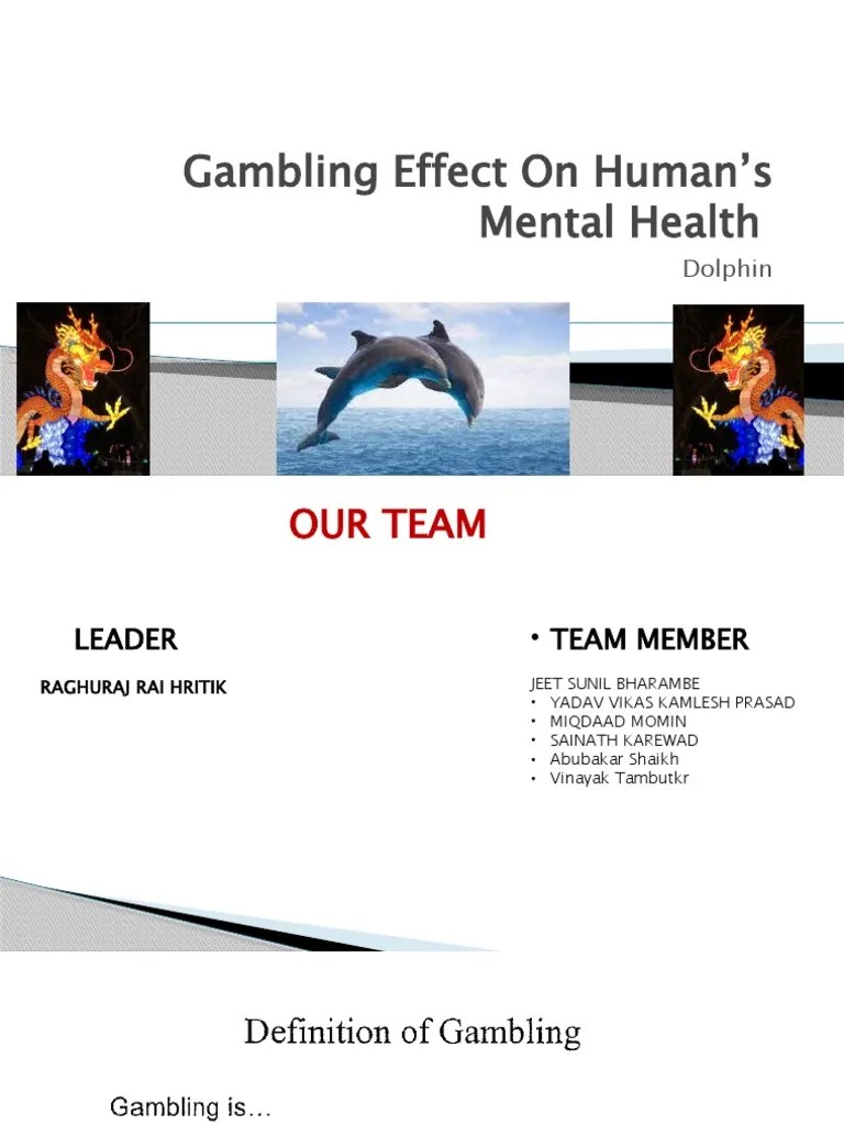 Gambling Effect On Human's Mental Health | PDF | Gambling | Public Health