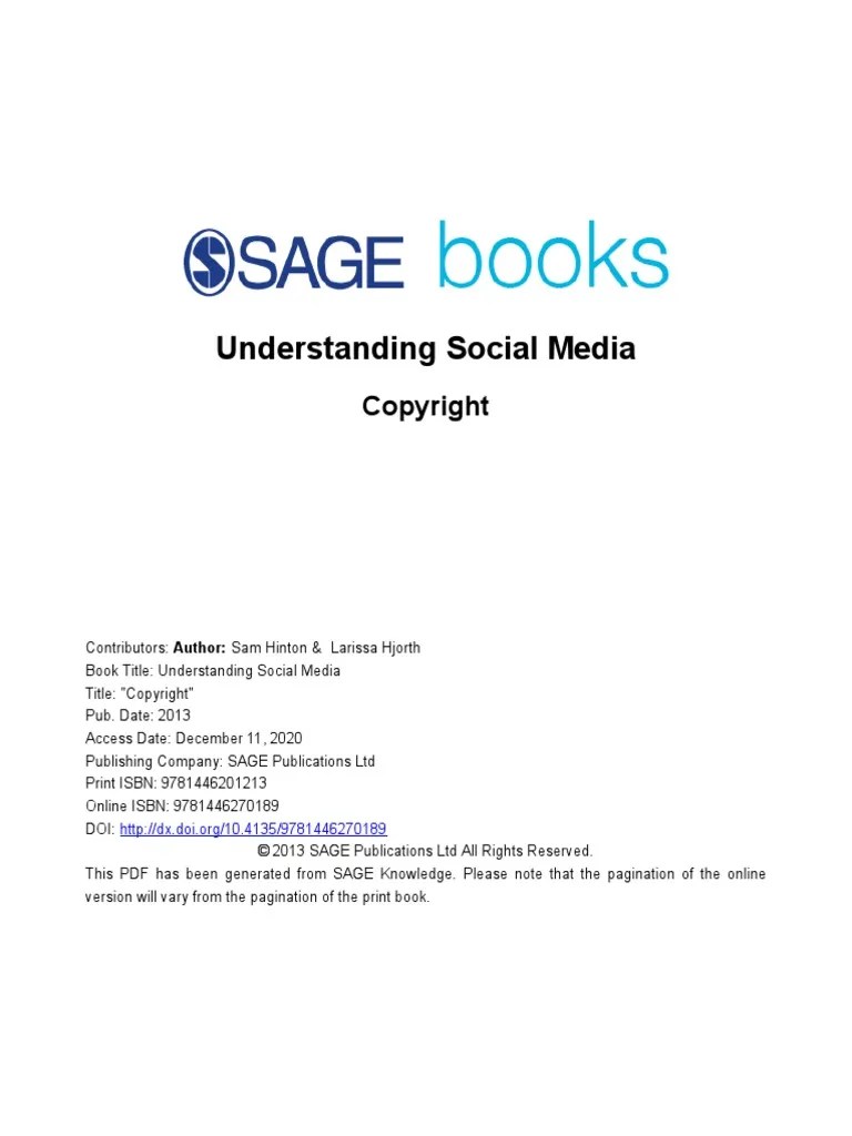 Understanding Social Media | PDF | World Wide Web | Internet & Web