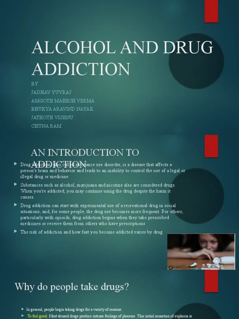 Alcohol And Drug Addiction | PDF | Substance Use Disorder | Substance Abuse