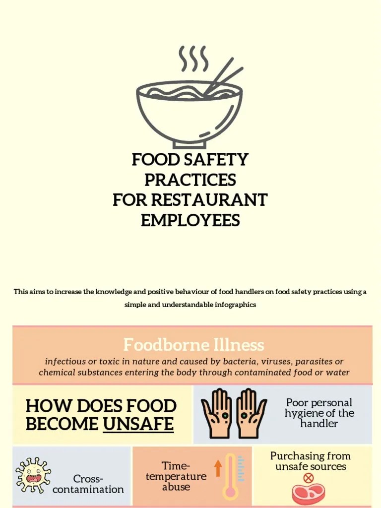 Food Safety Practices For Restaurant Employees | PDF | Foodborne ...