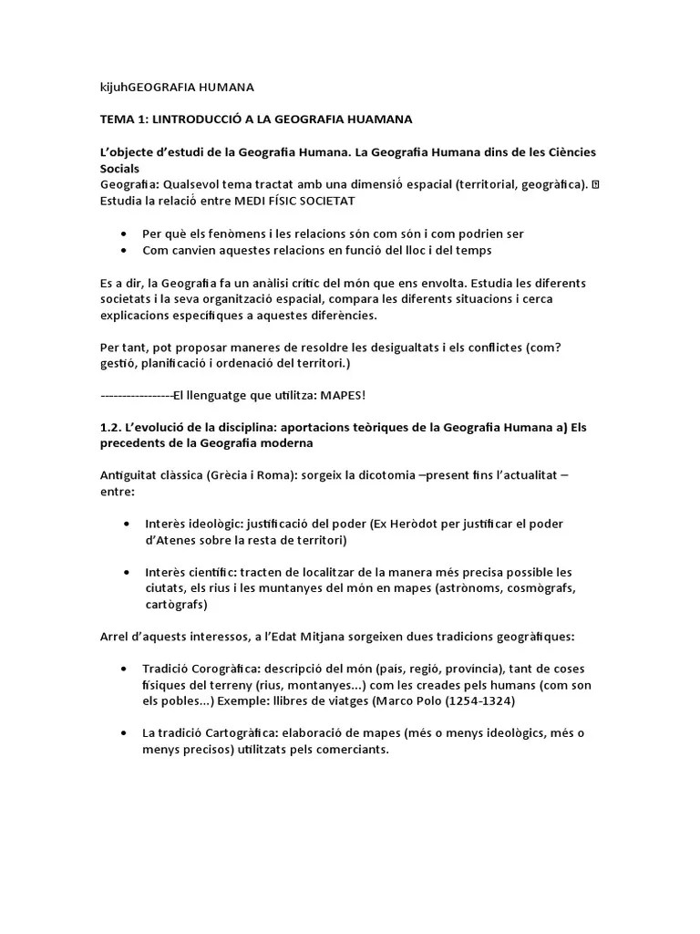 Geografia Humana | PDF