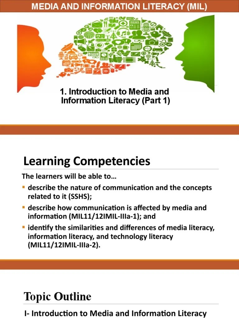Introduction To MIL Part 1 Communication Media Information And ...