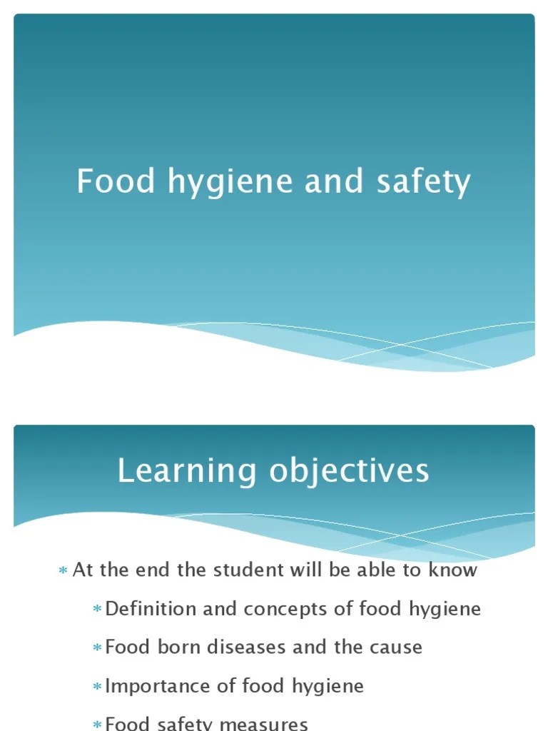Food Hygiene | PDF | Foodborne Illness | Food Safety