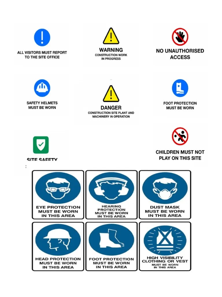 Construction Safety Signs | PDF